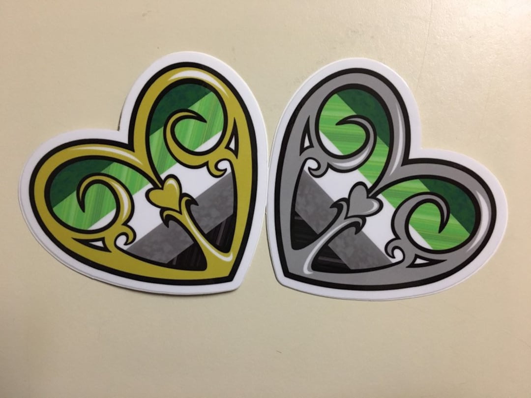 Aromantic Pride Heart Sticker - Etsy
