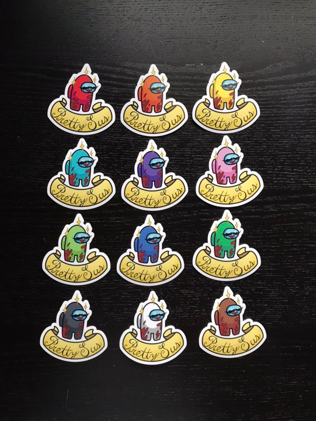 Pretty Sus Stickers - Etsy