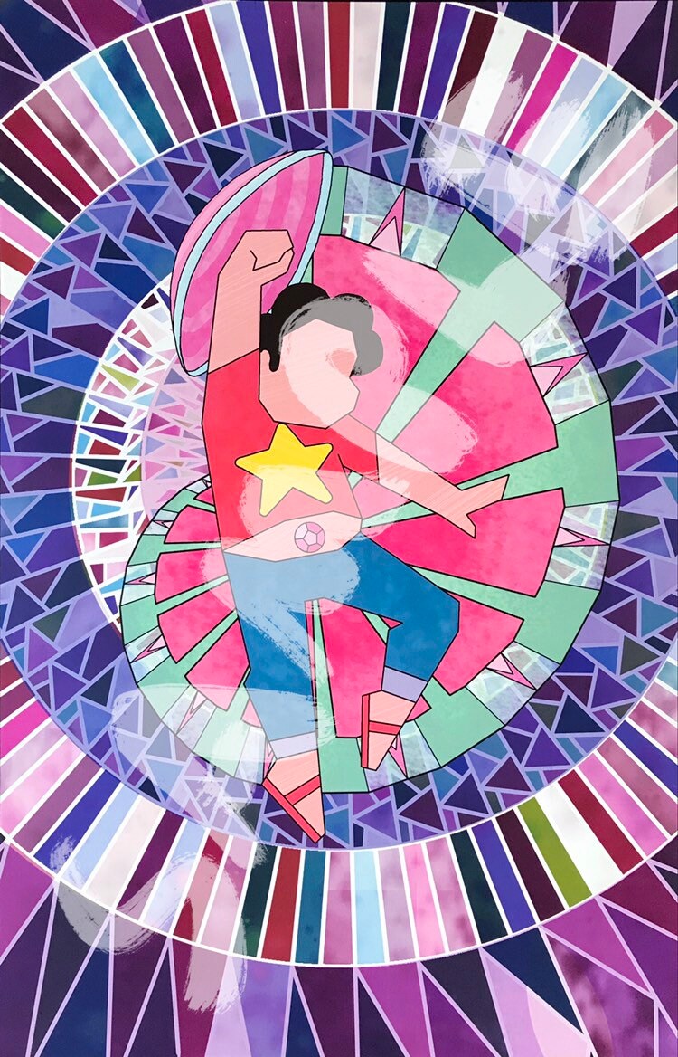 Steven Universe Stained Glass Print - Etsy