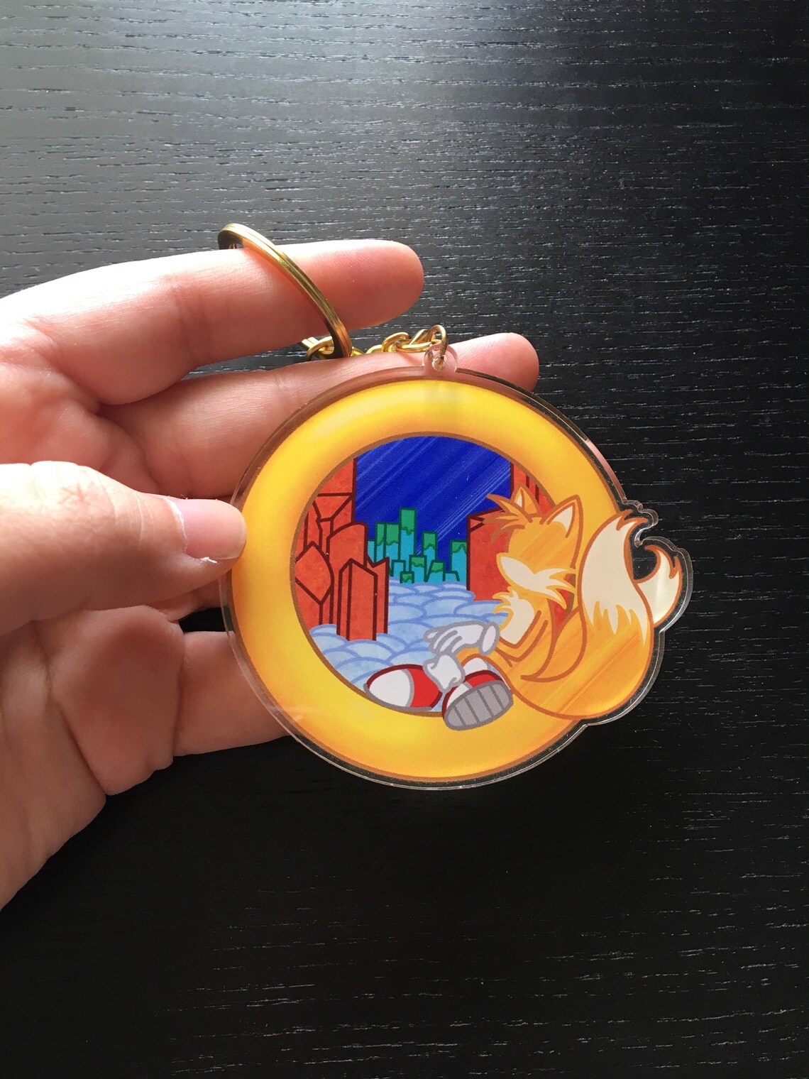 Tails (miles Prower) Keychain - Etsy