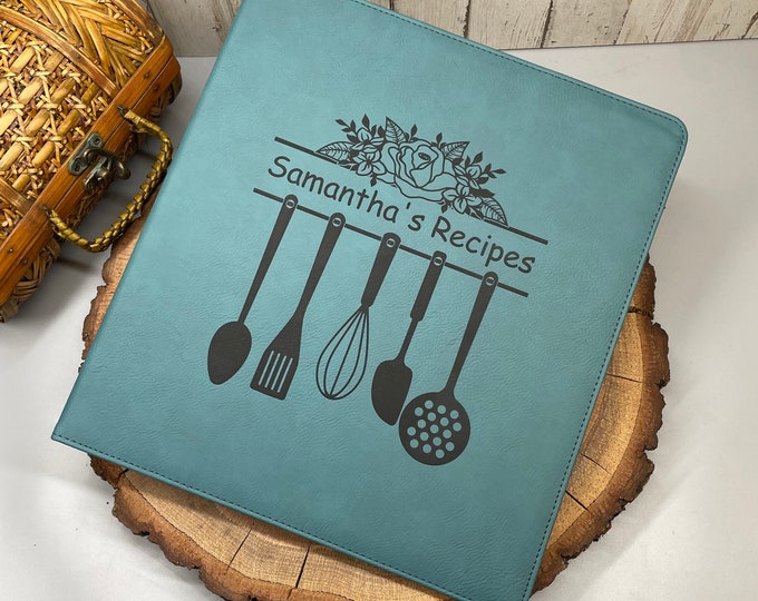 Recipe Binder Herbs, Recipe Cards, Christmas Gift Bridal Shower Gift ...