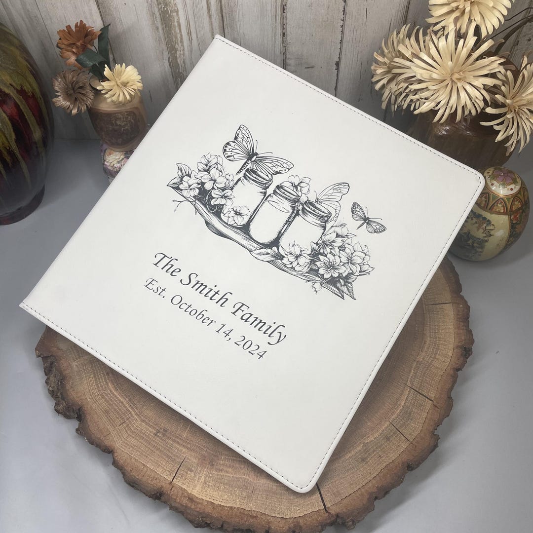 Recipe , Guest Book , Personalized 3 Ring Binder, Custom Binder , Air ...
