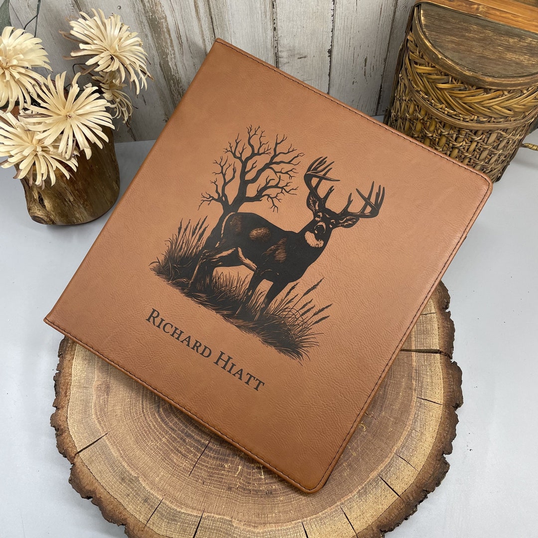 3 Ring Binder - Buck Deer - Wildlife - Personalized Binder - Whitetail ...