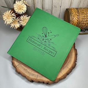 Recipe Binder - 3 Ring Personalized Binder, Custom Binder - Photo Album ...