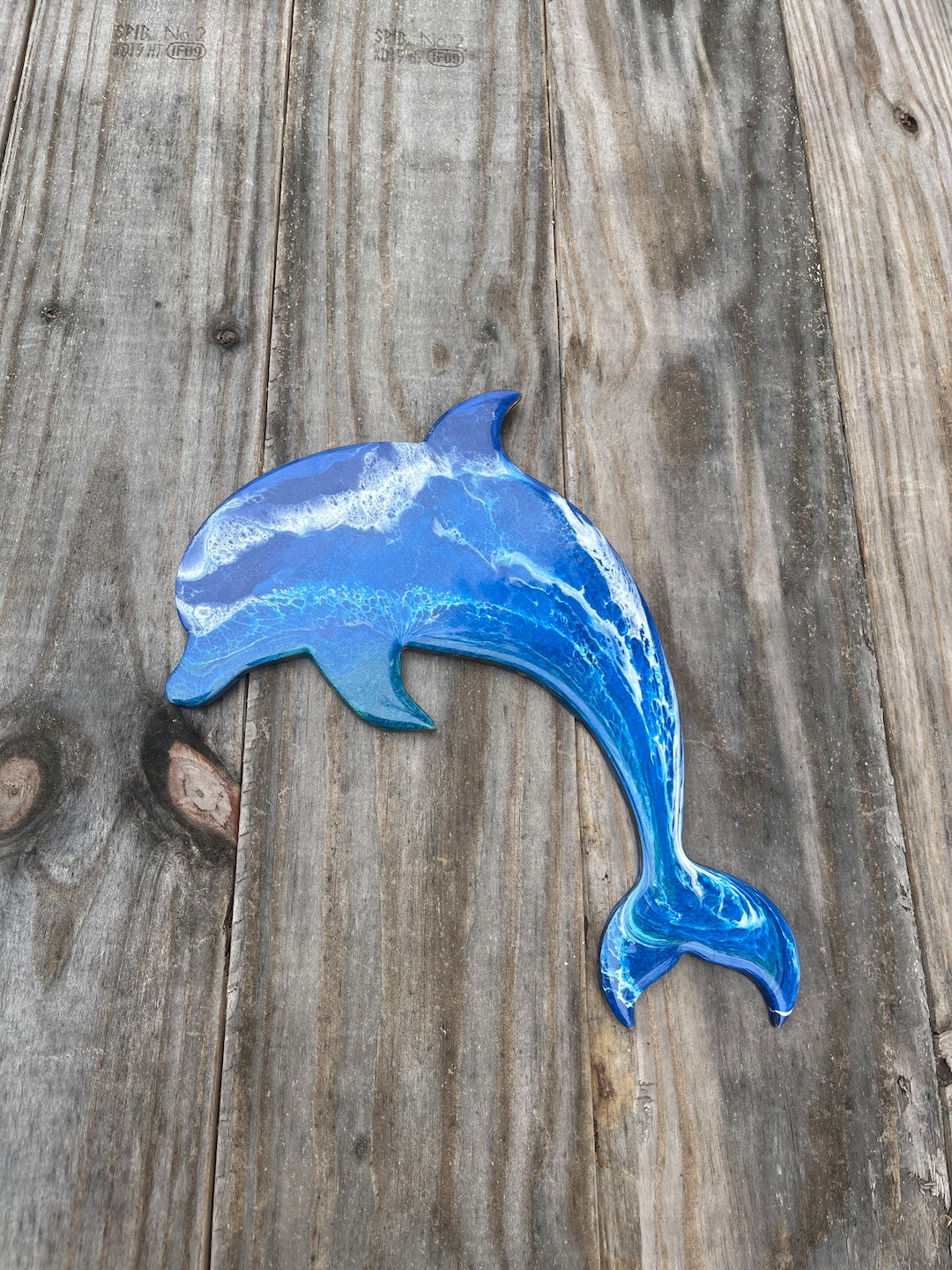 Dolphin Resin Art, Dolphin Wall Hanging, Ocean Art Dolphin, Resin ...