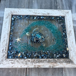 Ocean Art, Sun Catcher, Sea Turtle Wall Hanging, Mermaid Art, Starfish ...