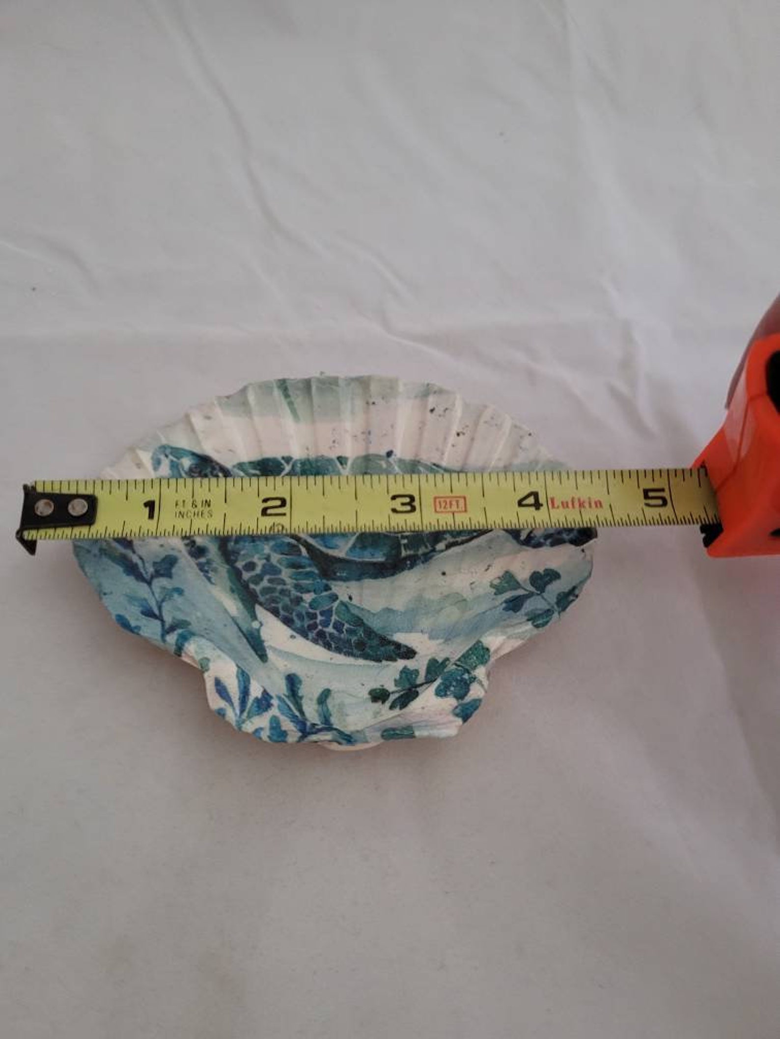 Shell Art Decoupaged Scallop Shell Sea Turtle Ornament - Etsy