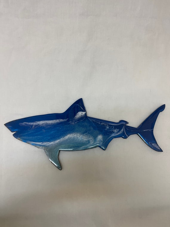 Shark Resin Art Shark Wall Hanging Ocean Art Shark Resin - Etsy