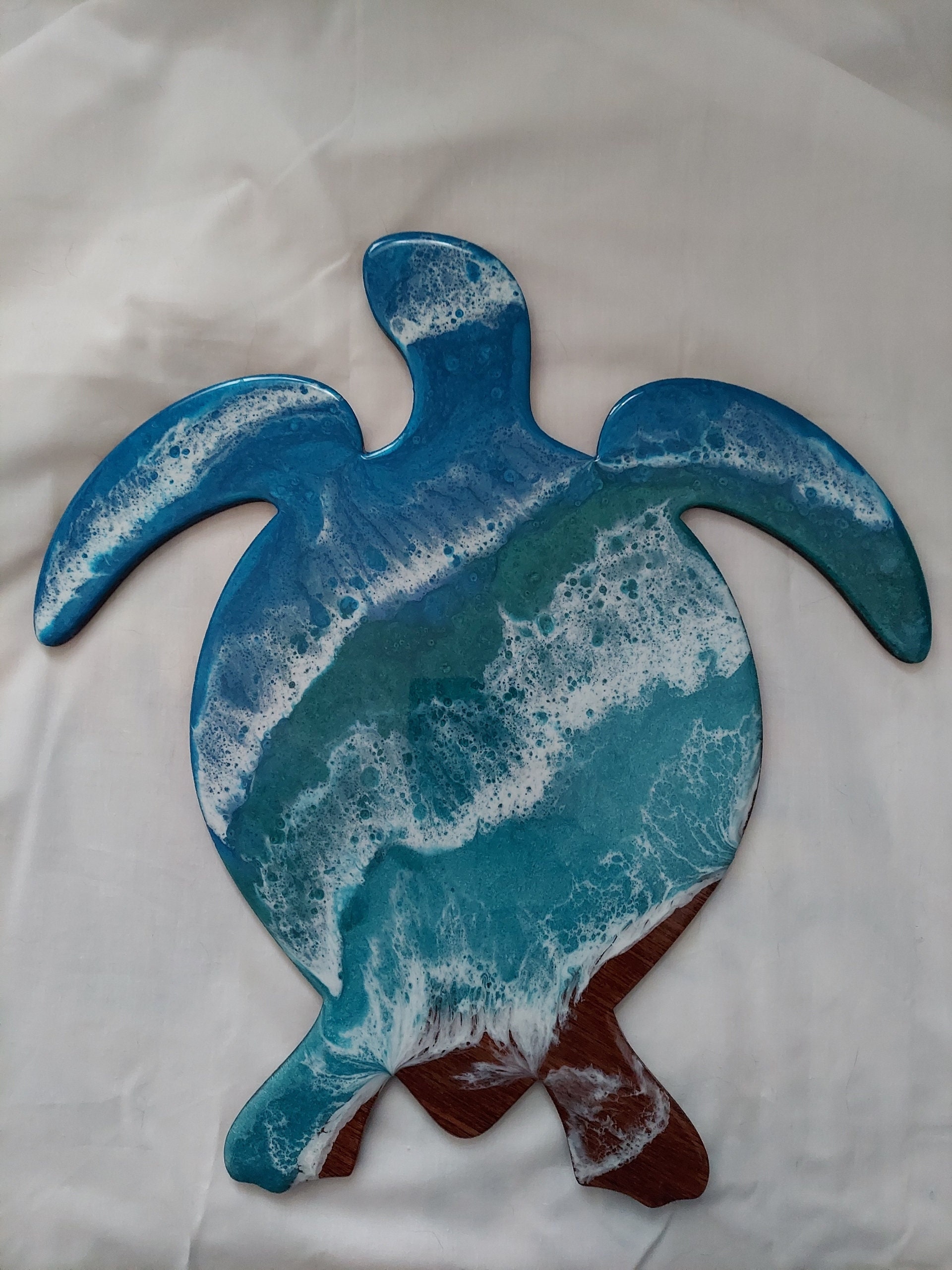 Sea Turtle Resin Art Beach Resin Art Wall Decor Sea Turtle - Etsy