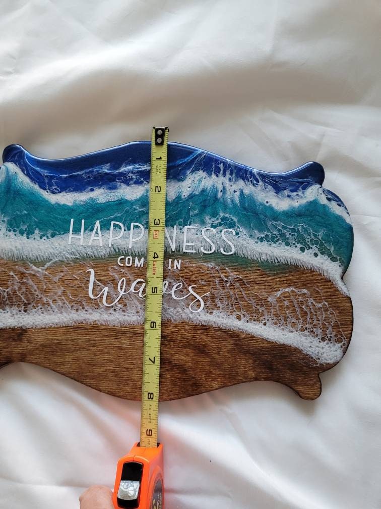 Resin Art Beach Sign Waves Sign Ocean Art Sign Beach Art - Etsy