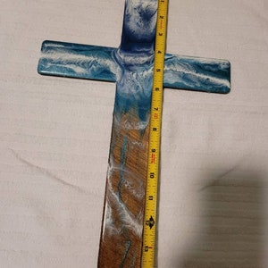 Ocean Wave Resin Cross: Beach House Decor (14x9 Inches) - Etsy