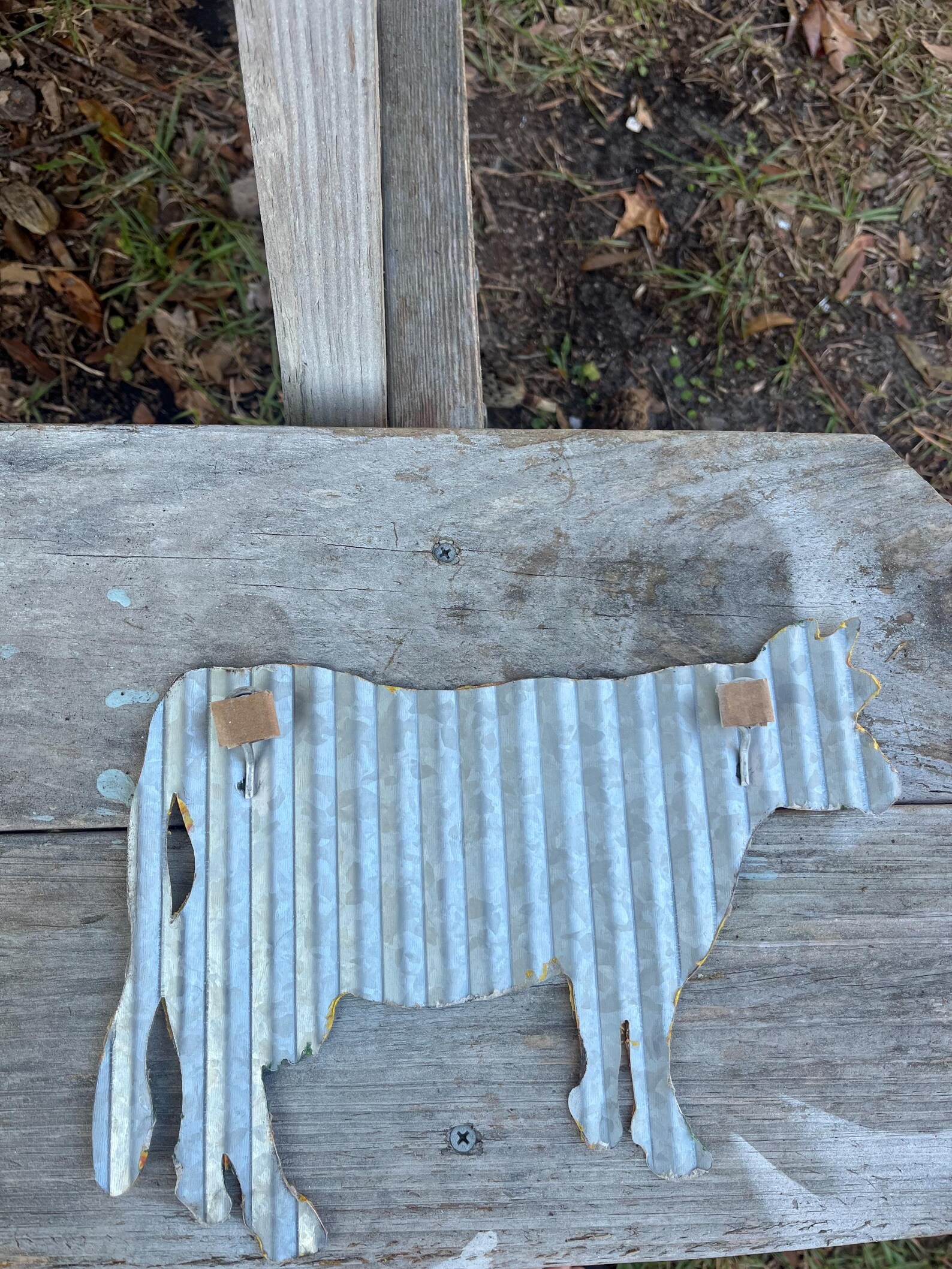 Decoupage Metal Pig Sign: Farmhouse Sunflower Decor - Etsy