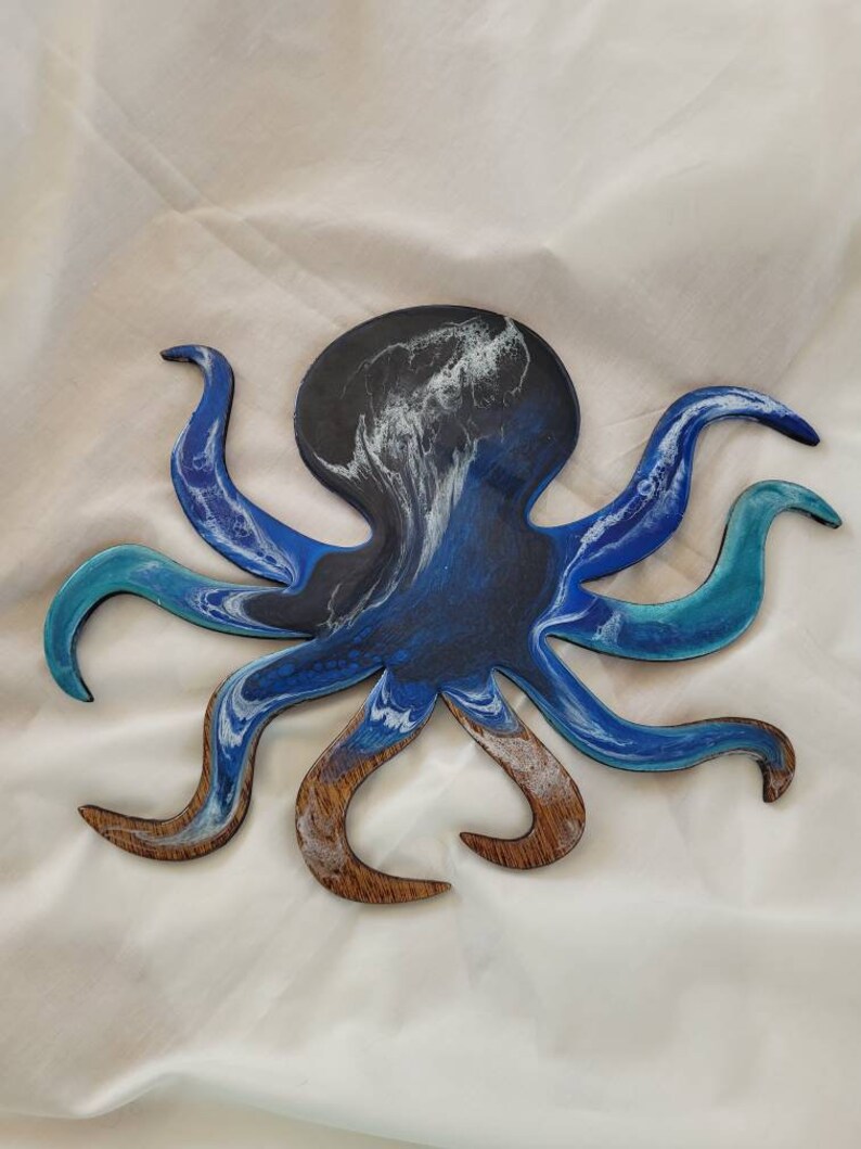 Octopus Resin Art Octopus Wall Hanging Ocean Art Octopus - Etsy