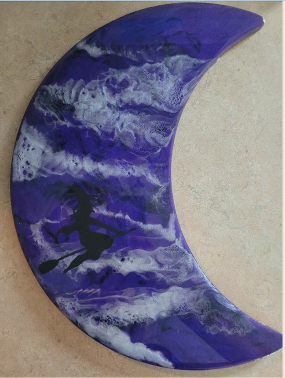 moon wall art moon serving tray altar moon Moon resin art moon cheese ...