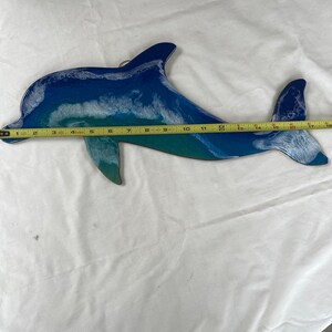 Dolphin Resin Art, Dolphin Wall Hanging, Ocean Art Dolphin, Resin ...