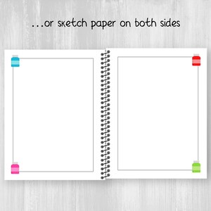 Personalized Notebook, Art Supplies Sketchbook, Coil Bound, Write ...