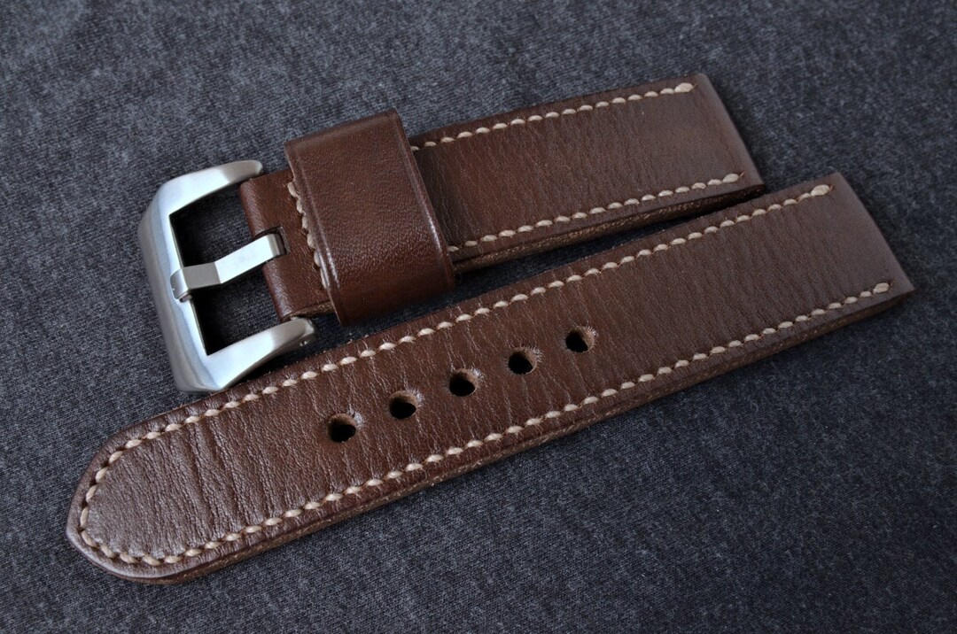 23mm Leather Watch Strap W Pre-v Screw-in Buckle for BBB W Pre-v Style ...