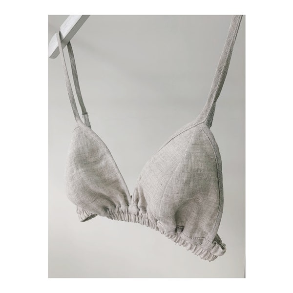 Linen Bra - Etsy