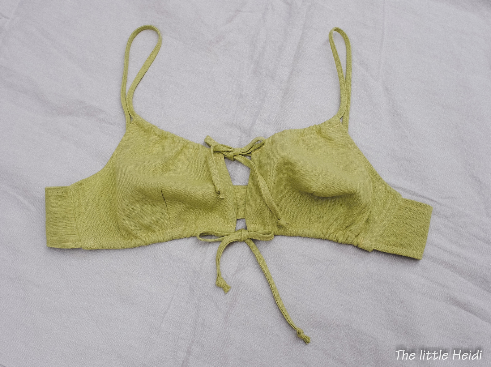 Linen Bras/ Tied Bra/ Linen Lingerie/linen Bra Top/ Wireless Bra ...