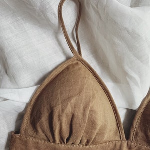 Linen Bras/ Linen Sleepwear/ Linen Home Wear/ Home Wear Bra/ Summer ...