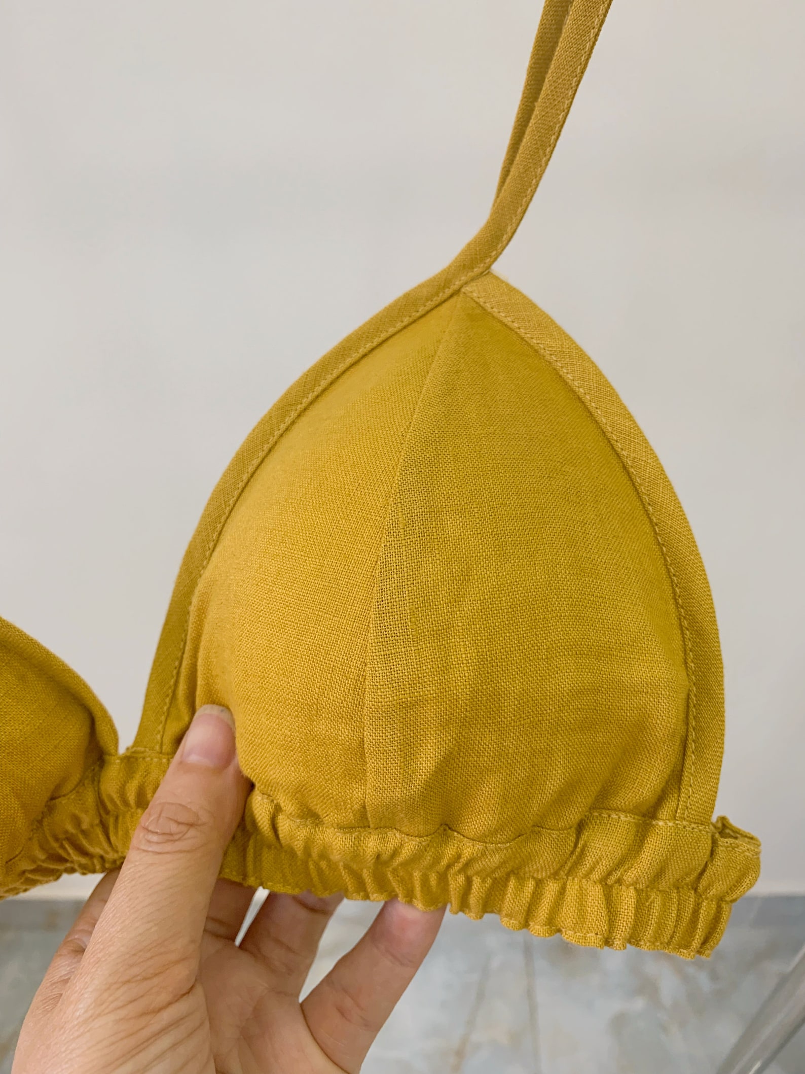 CUSTOM SIZE BRA/ Linen Bra/ String Bra/ Linen Bralette / Linen - Etsy