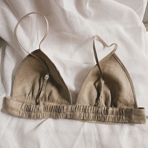 Linen Bras/ Linen Sleepwear/ Linen Home Wear/ Home Wear Bra/ Summer ...