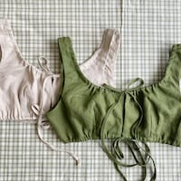 Linen Bra - Etsy