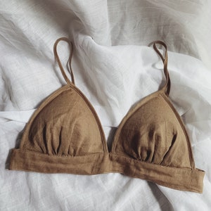 Linen Bras/ Linen Sleepwear/ Linen Home Wear/ Home Wear Bra/ Summer ...