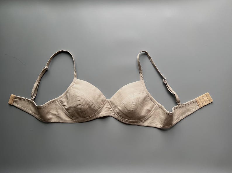 Handmade Linen Bra: Soft Support, Custom Size - Etsy