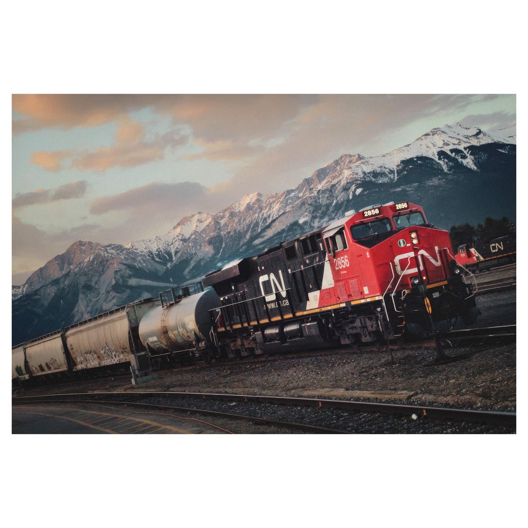 CN Train, Jasper Railyard Photo | Canadian National Train Photography ...