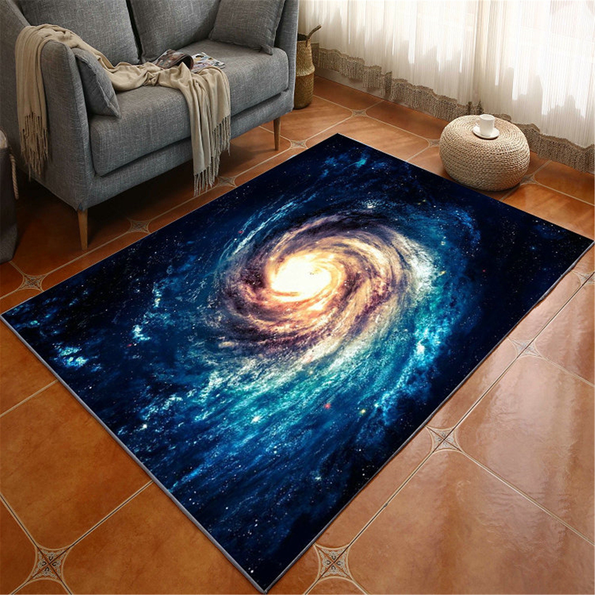 3D Printed Planet Galaxy Space Carpets for Living Room Bedroom | Etsy