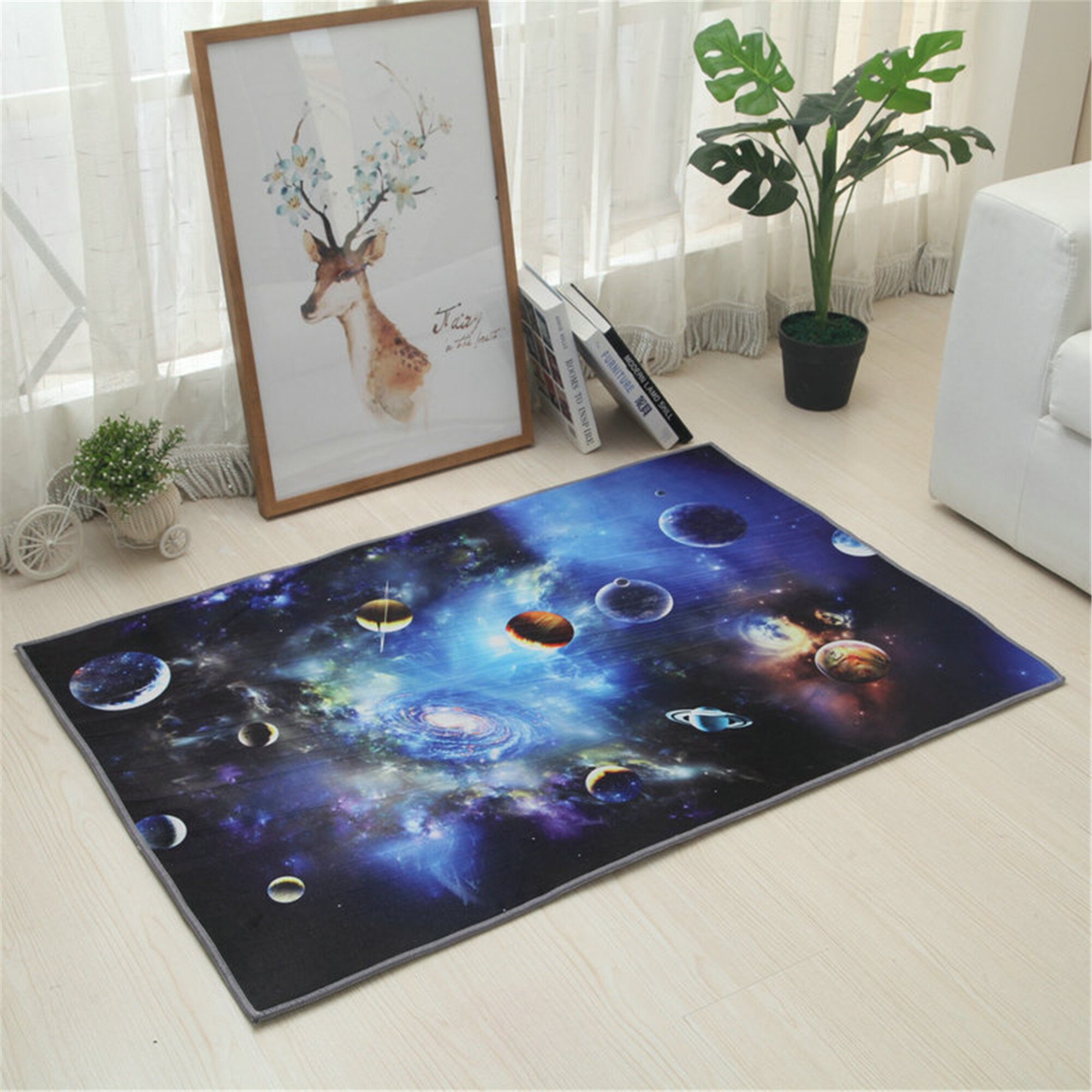 3D Printed Planet Galaxy Space Carpets for Living Room Bedroom | Etsy
