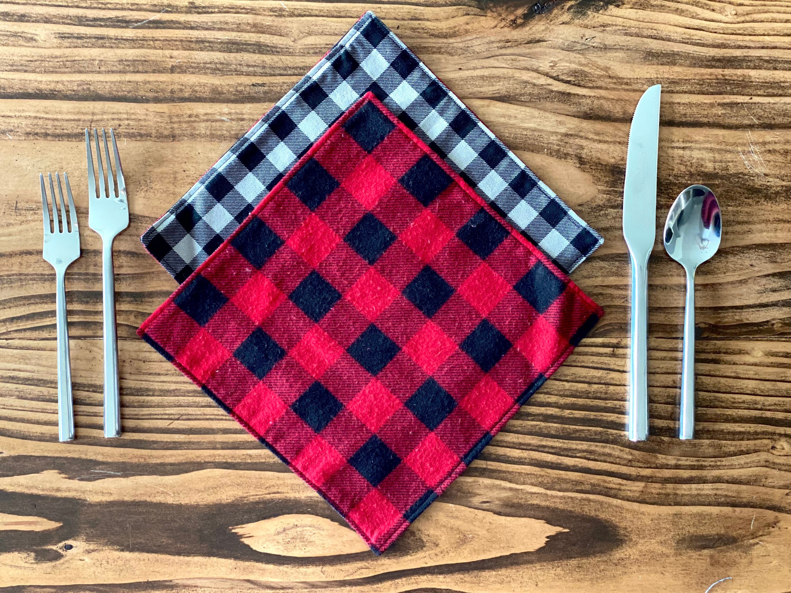 Buffalo Check Napkins - Etsy