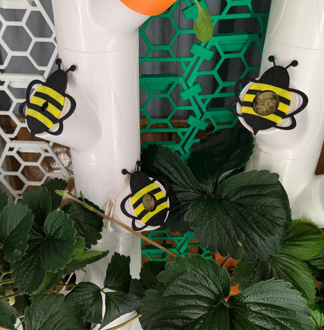 6x Bee Algae Blockers for Gardyn – Decorative Split Top Pod Toppers (3 ...