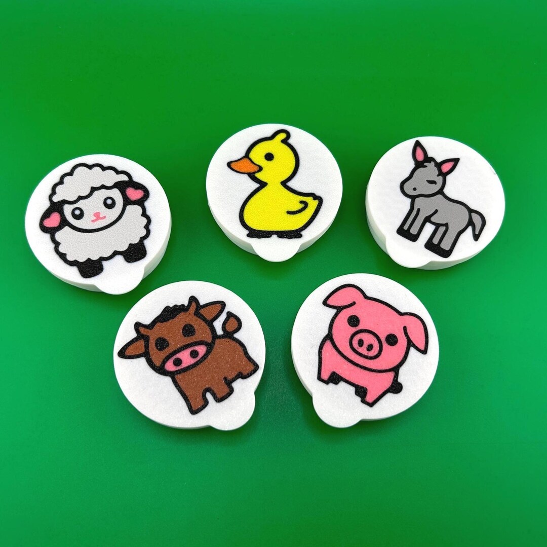 Farm Animals - Character Caps - Set of 5 - Gardyn Ypod Light Blocking ...