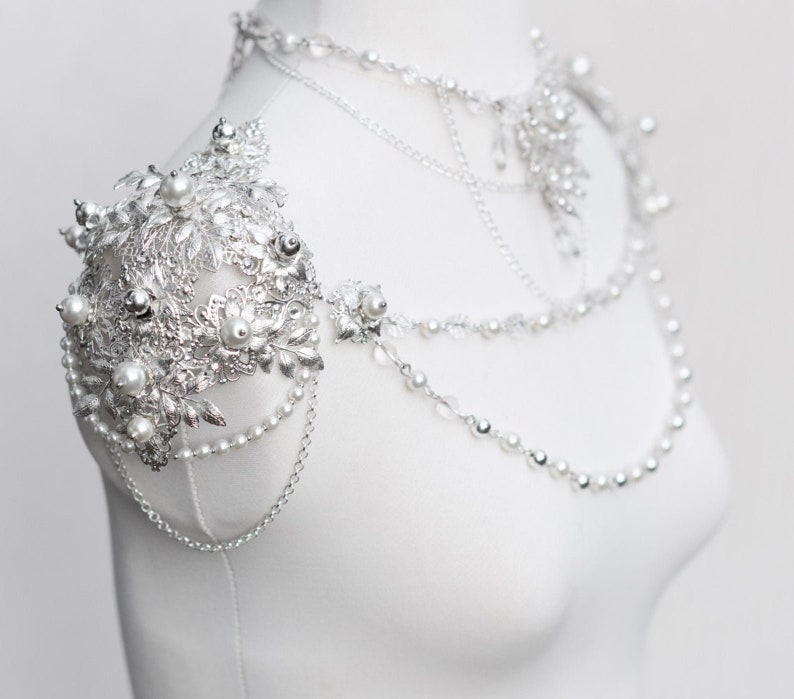 Pearl Armour Silver Epaulette - Etsy