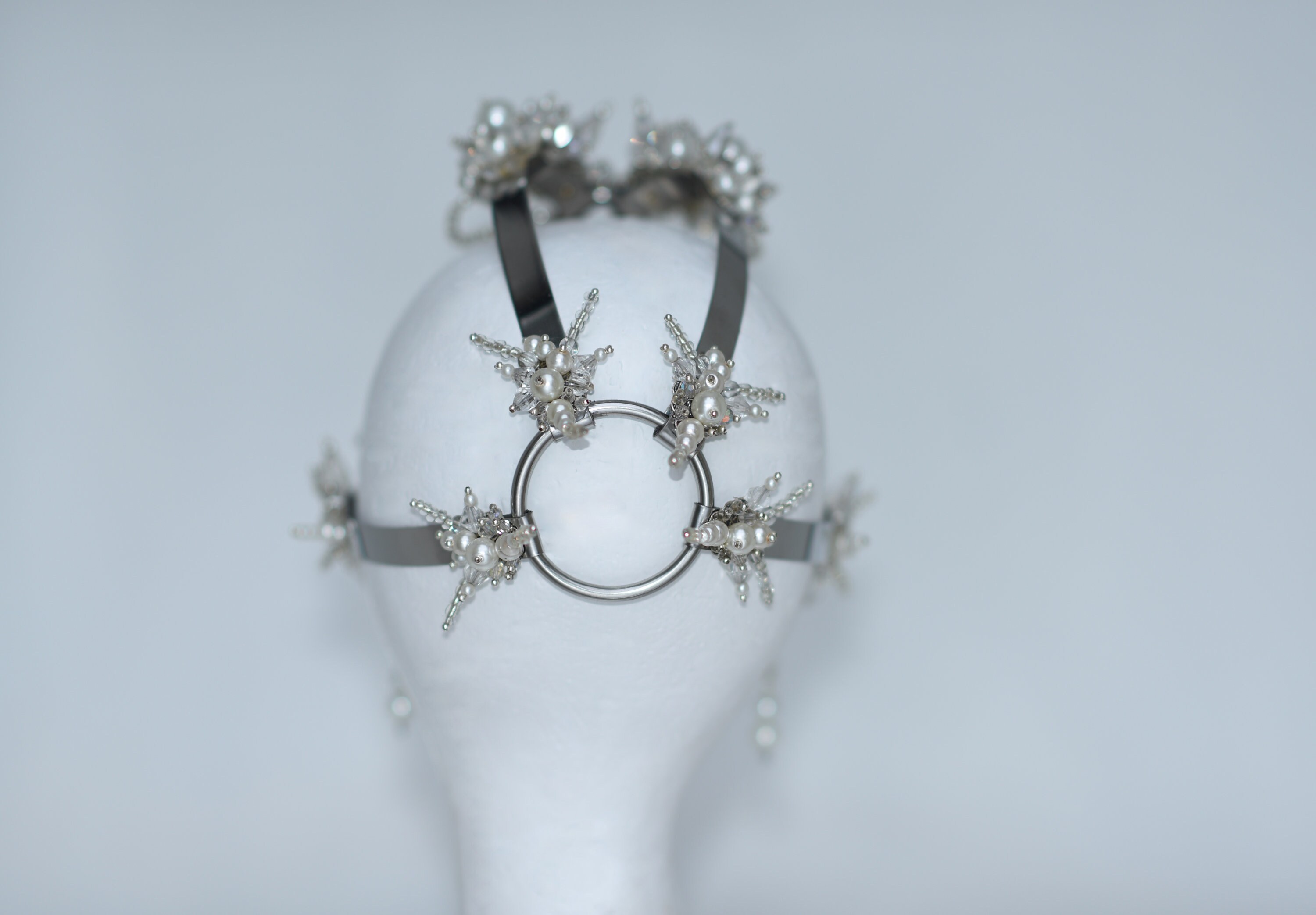 Oracle Crystalline Stainless Steel Pearl Face Harness CROWN - Etsy
