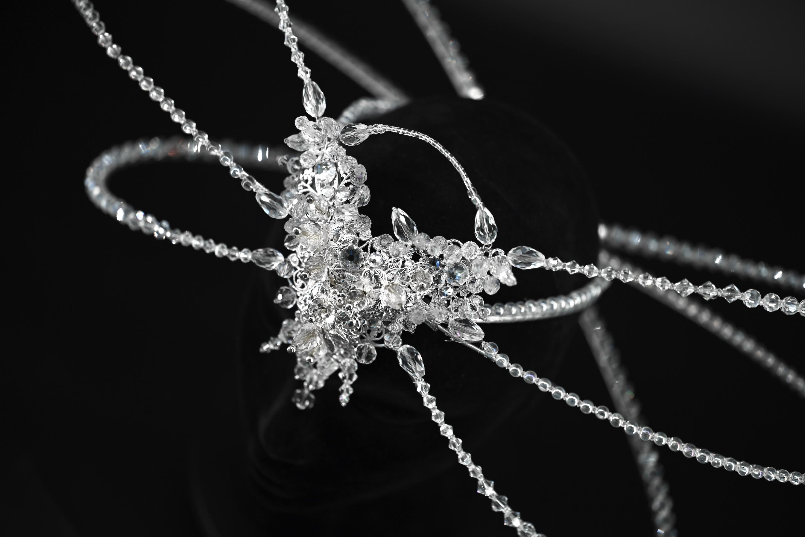 Isa. Ice Crystal Ethereal Orbit Crown Swarovski Crystal - Etsy