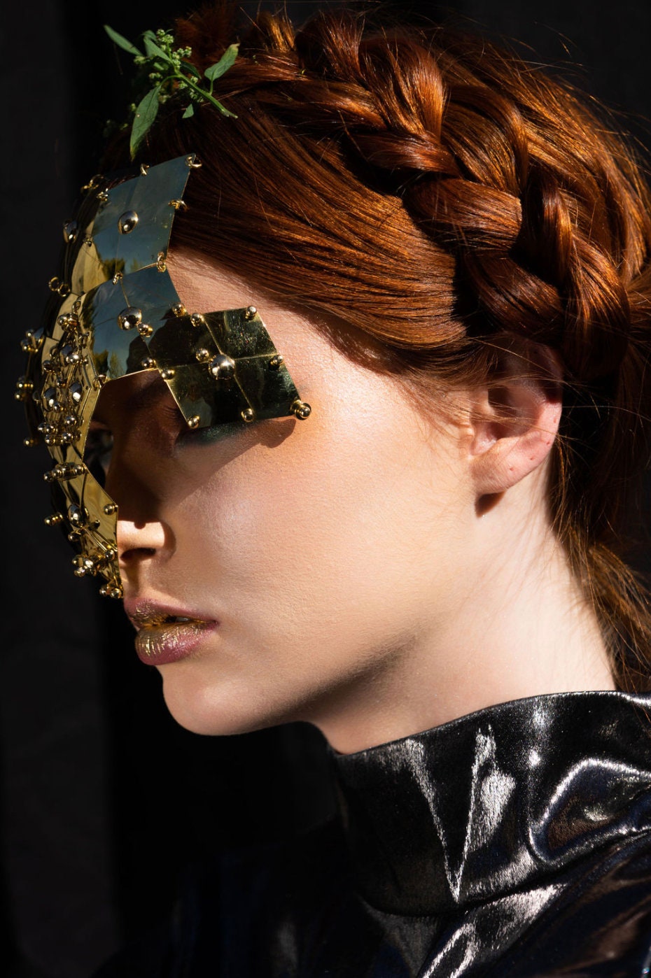 Gold Shield Helmet Headpiece - Etsy