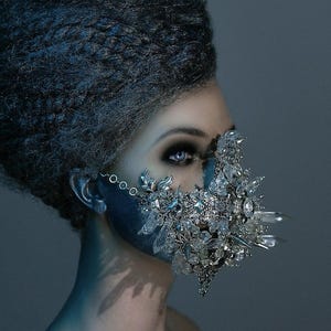 Crystal Art Mask Frozen / HIRE - Etsy