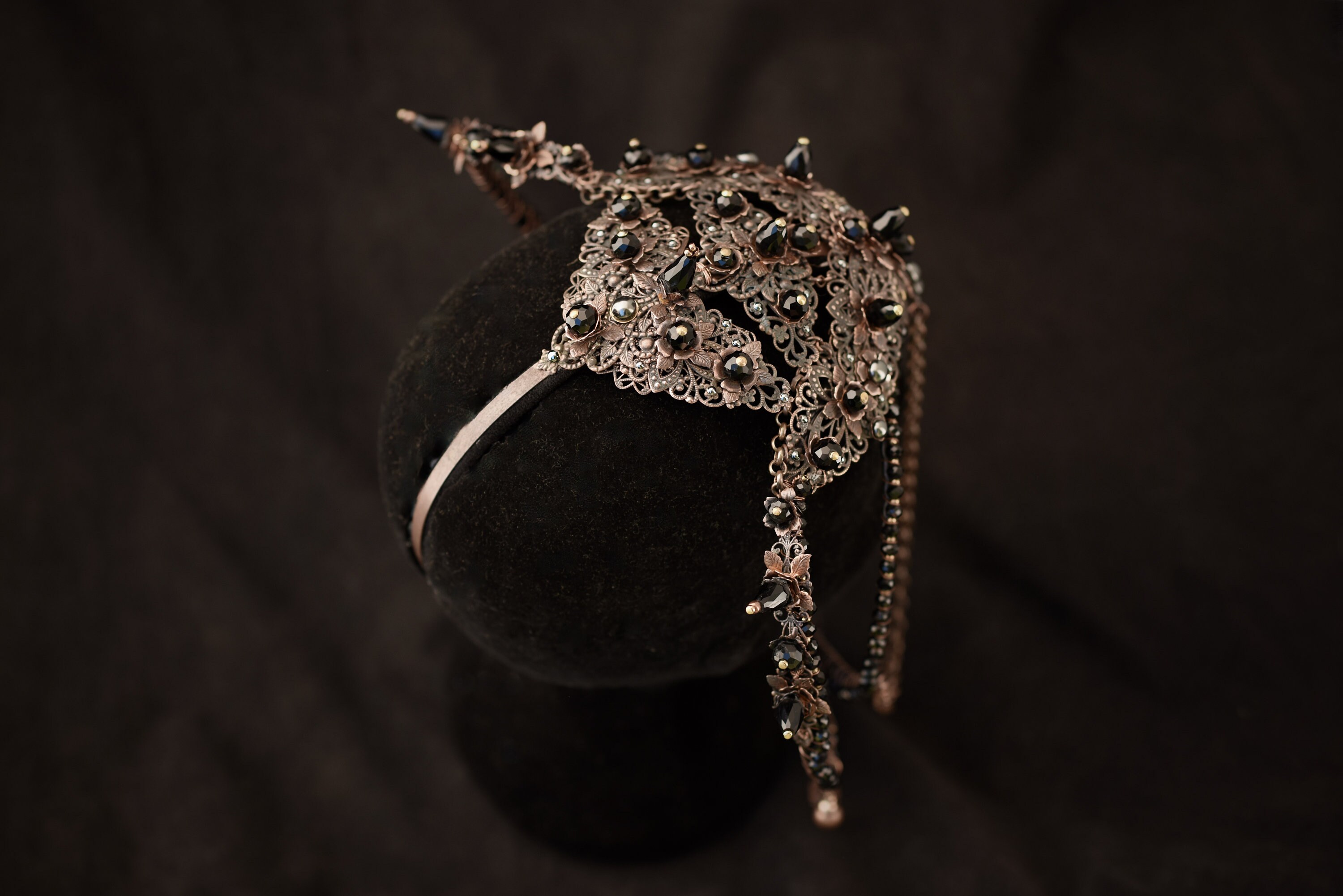 Gothic Copper Headpiece Owl Inspired Headpiece RENT / HIRE - Etsy