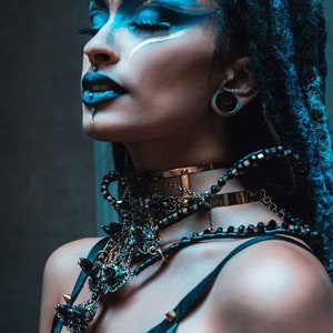 Vampire Dark Queen Cage Choker - Etsy