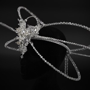 Isa. Ice Crystal Ethereal Orbit Crown Swarovski Crystal - Etsy