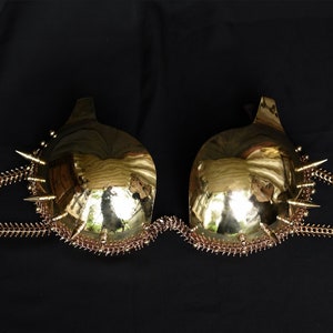 Gold Metal Bra, Fully Customisable Art Wear /hire - Etsy