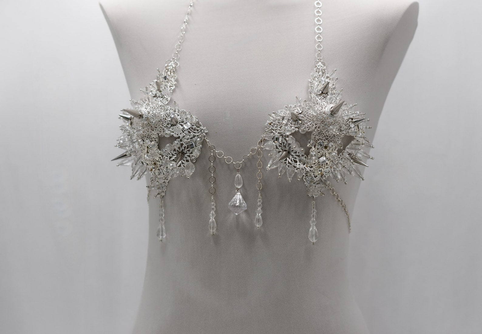 GOLD Metal Bra With Swarovski Crystals - Etsy