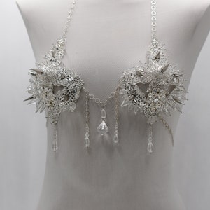 GOLD Metal Bra With Swarovski Crystals - Etsy