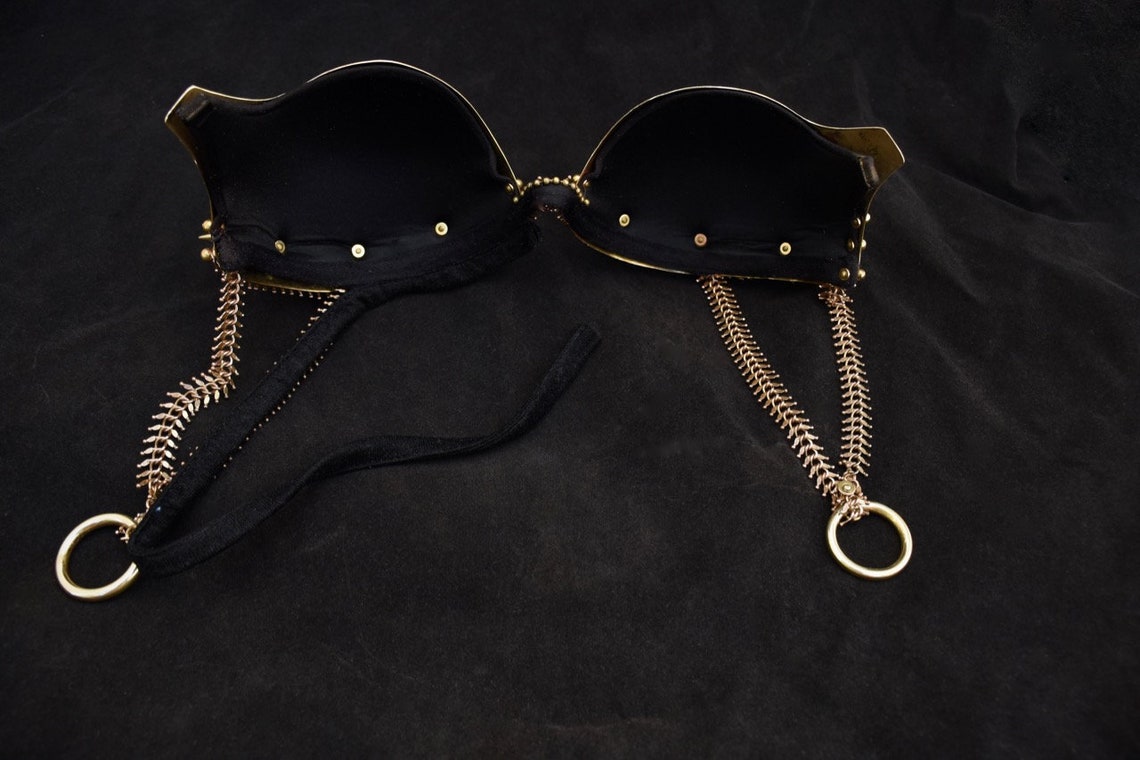 Gold Metal Bra Fully Customisable Art Wear - Etsy