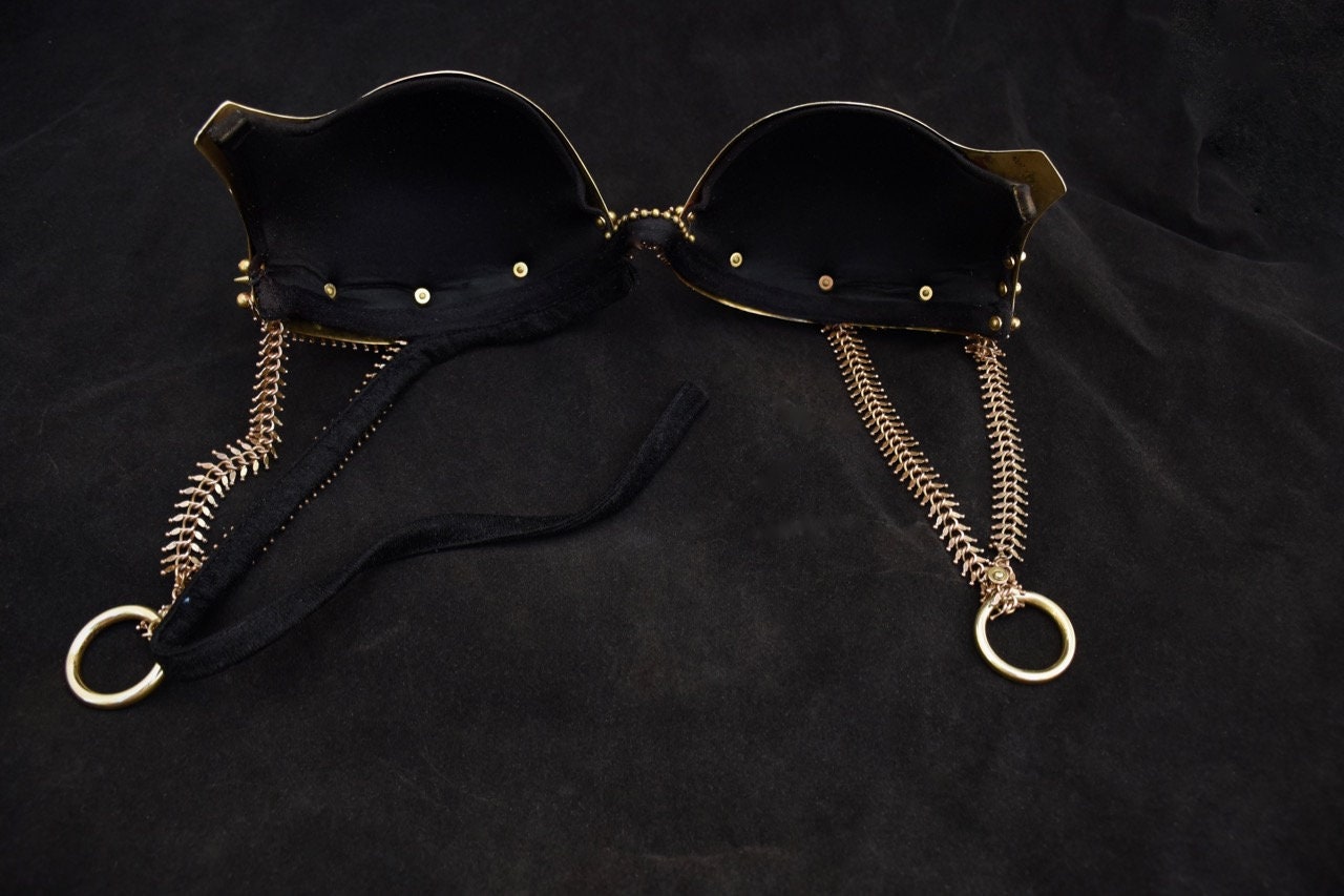 Gold Metal Bra, Fully Customisable Art Wear /hire - Etsy