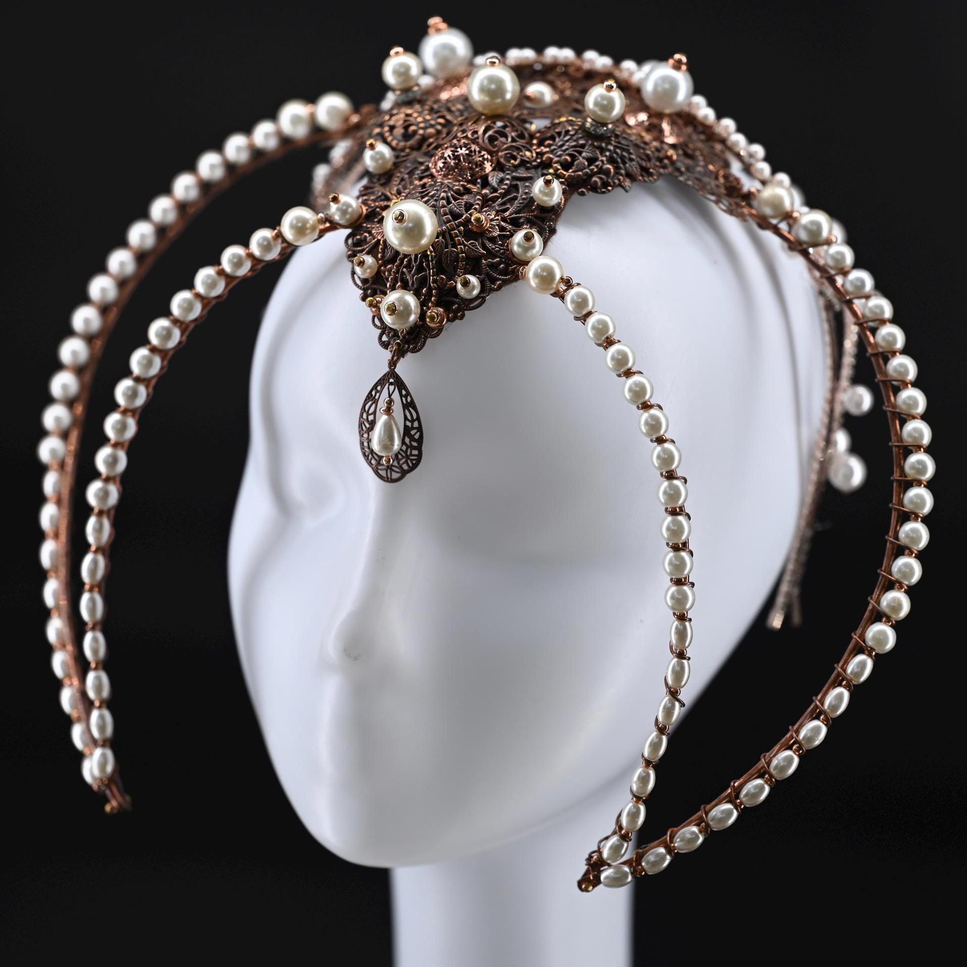 Stingray Ancient Mermaid Pearl Crown. - Etsy