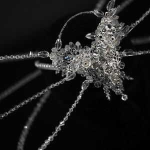 Isa. Ice Crystal Ethereal Orbit Crown Swarovski Crystal - Etsy